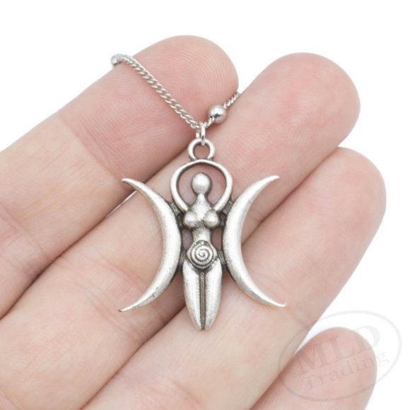 Jewelry | Wiccan Fertility Moon Goddess Pregnancy Talisman Pendant ...